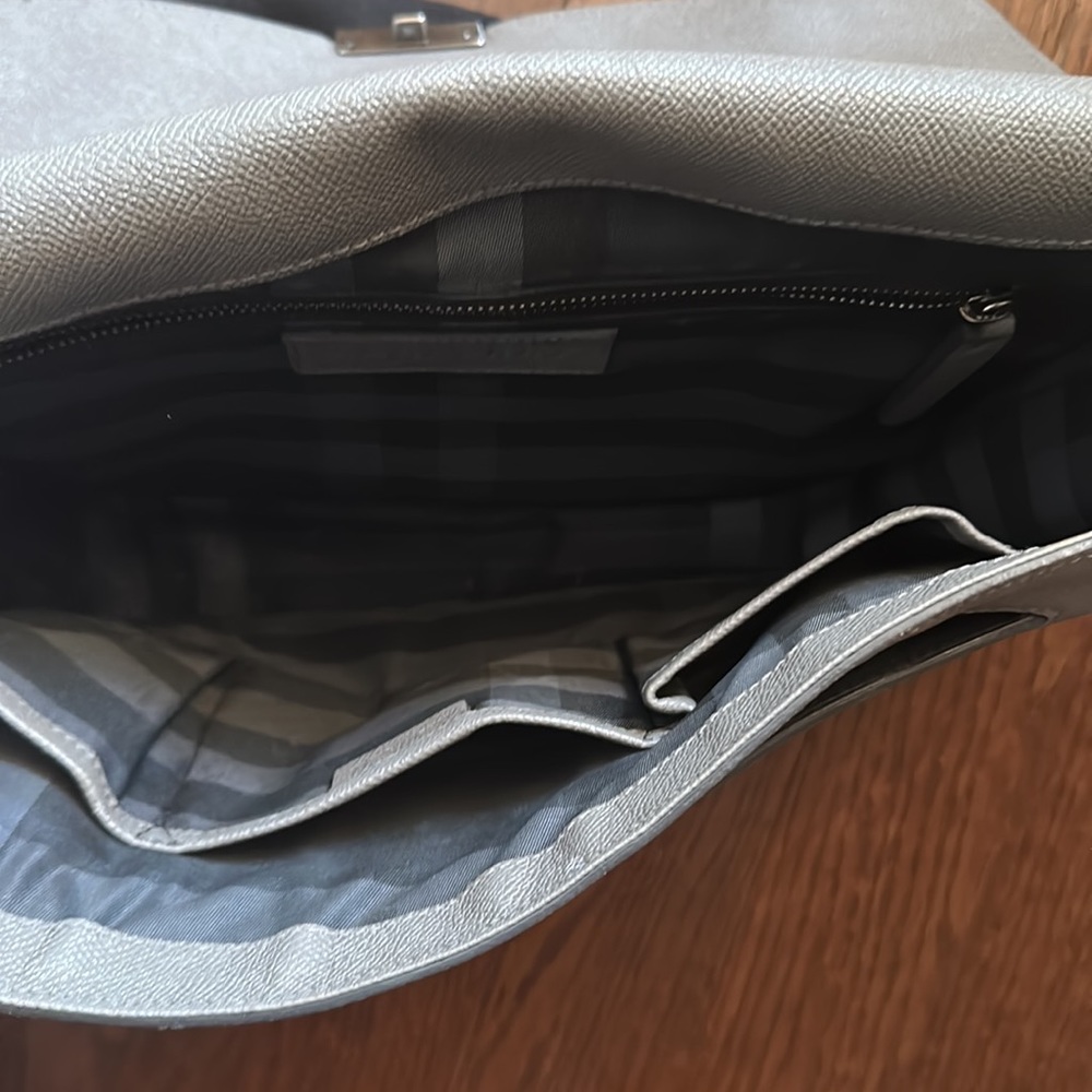 Burberry Buttery Soft Leather Messenger Bag - Gem